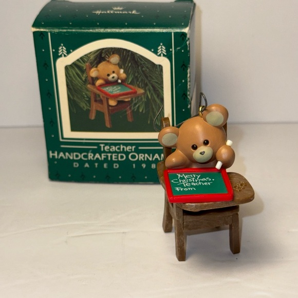 Hallmark | Holiday | Vintage 987 Hallmark Keepsake Ornament Teacher In ...